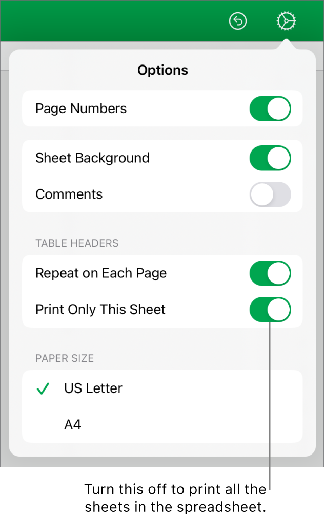 Print A Spreadsheet In Numbers On IPad Apple Support