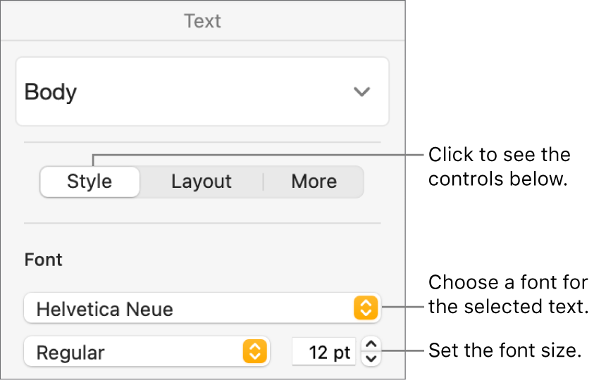 Change The Font Or Font Size In Pages On Mac Apple Support QA 