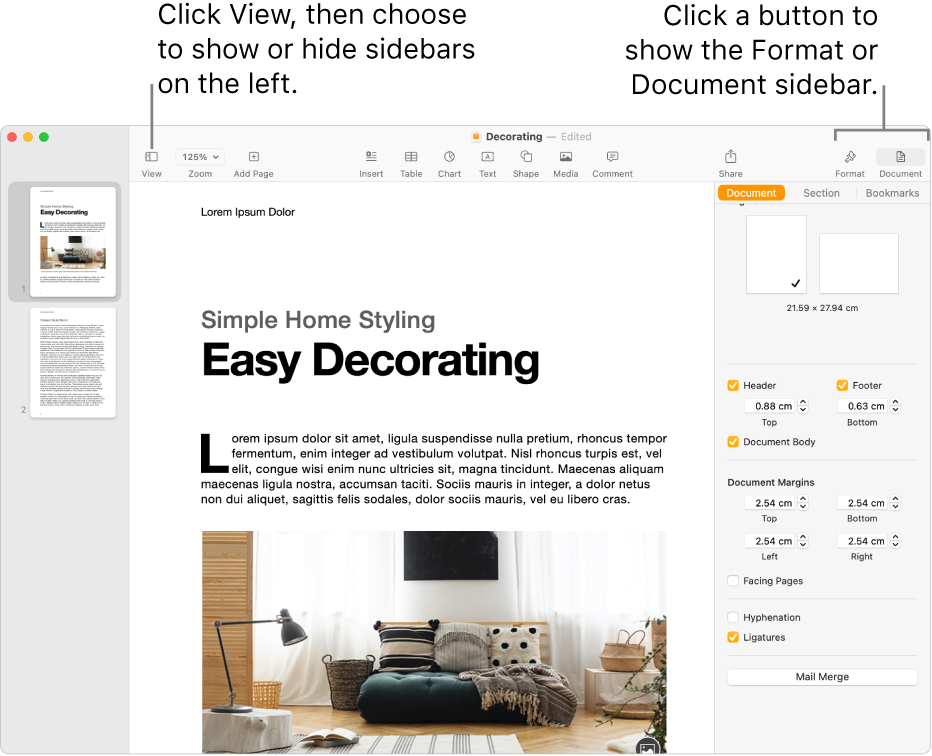 Use Sidebars In Pages On Mac Apple Support MM 