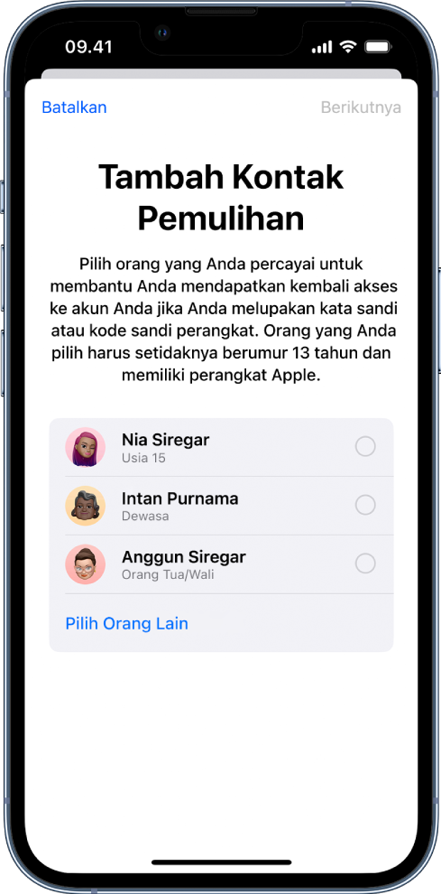 Berbagi fitur dengan keluarga Anda - Apple Support (ID)