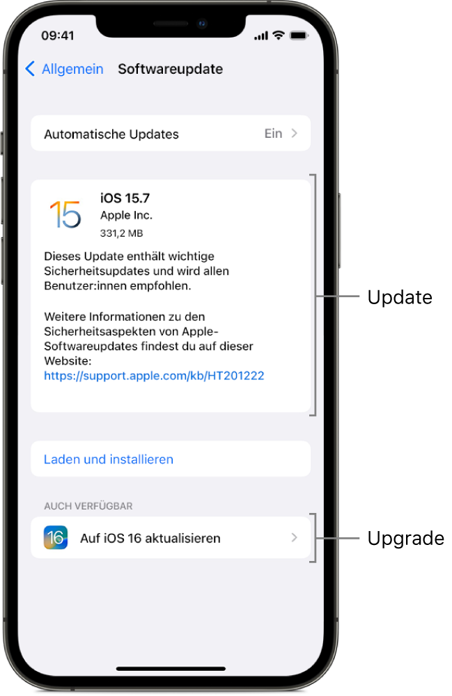 Über Softwareupdates für Apple-Geräte - Apple Support (DE)