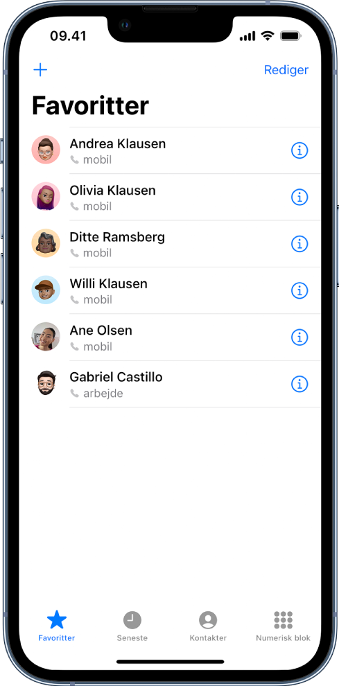 Hold kontakten med venner og familie - Apple-support (DK)
