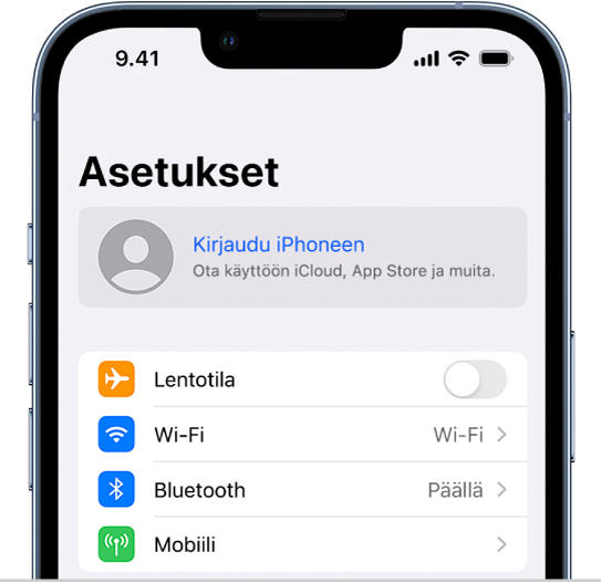 Käyttöönoton perusasiat - Apple-tuki (FI)
