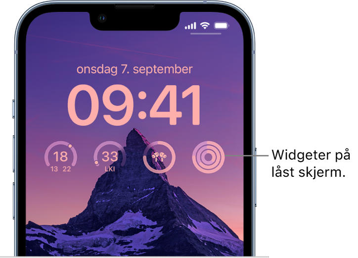 Opprett en tilpasset låst skjerm på iPhone - Apple-kundestøtte (NO)