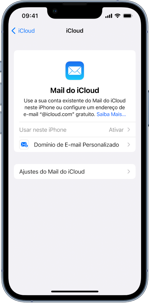 Configure um domínio de e‑mail personalizado com o Mail do iCloud no ...