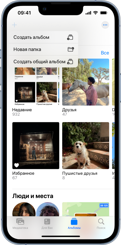 Использование фотоальбомов в приложении «Фото» на iPhone - Служба ...