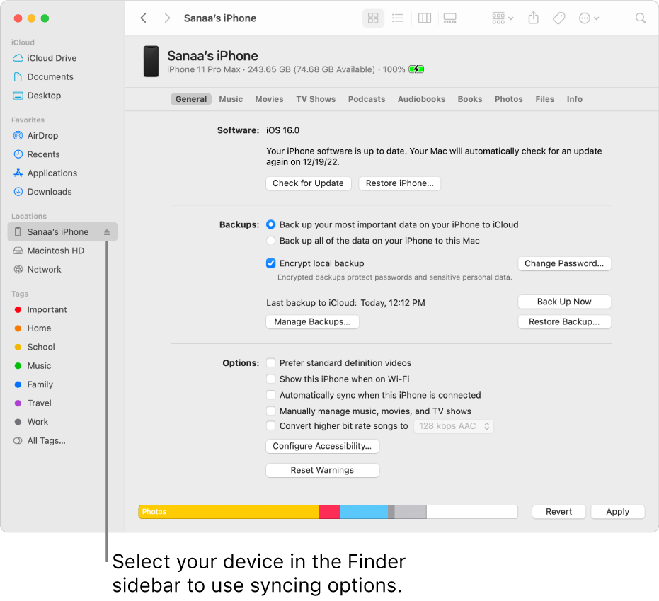 Intro to syncing your Mac and your devices – Apple Support (UK)