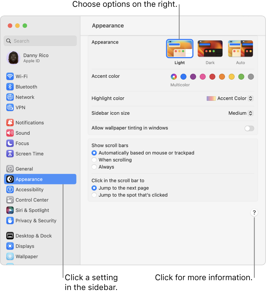 Customize your Mac with System Settings - Apple Support