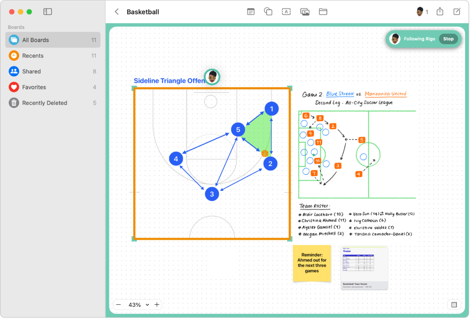 Collaborate on a shared Freeform board on Mac - Apple Support