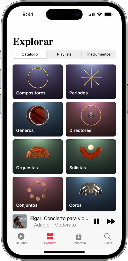 Encontrar música en Apple Music Classical en el iPhone - Soporte técnico de Apple (CO)