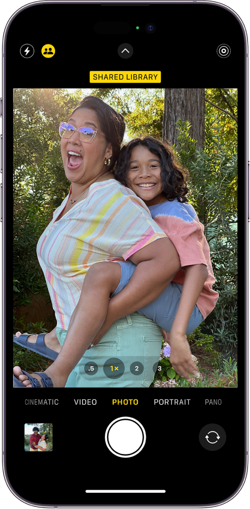 Add content to an iCloud Shared Photo Library in Photos on iPhone ...