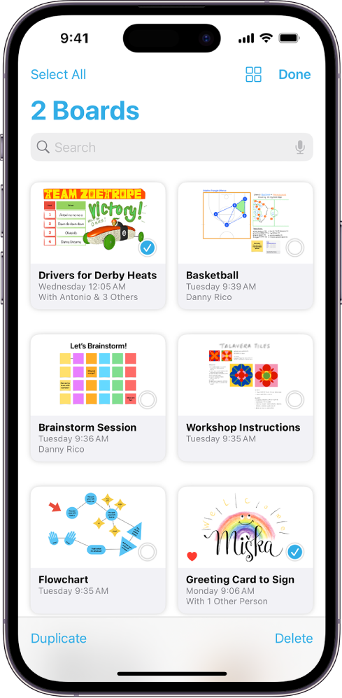 Delete and recover your Freeform boards on iPhone - Apple Support