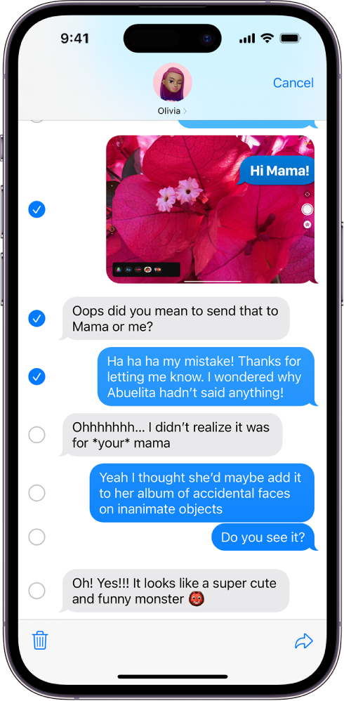 Slett meldinger og vedlegg på iPhone - Apple-kundestøtte (NO)