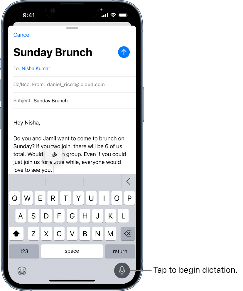 Dictate text on iPhone - Apple Support