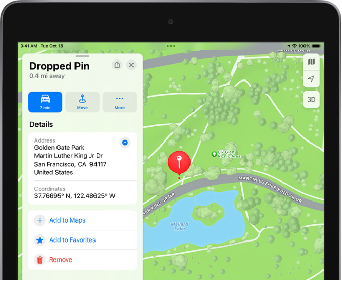 Mark Places In Maps On IPad Apple Support HK 