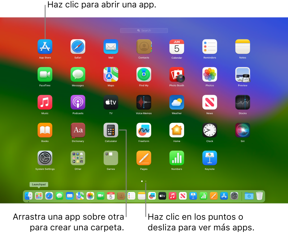 Utilizar Launchpad para ver y abrir apps en la Mac - Soporte técnico de ...