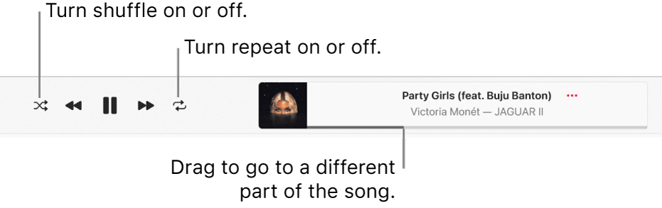 Shuffle or repeat songs in Apple Music on Windows - Apple Support (IN)