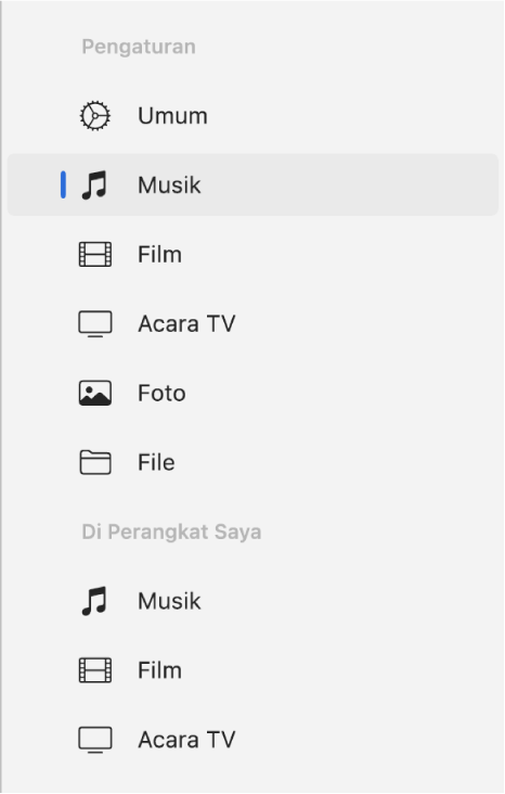 Menyelaraskan musik di antara komputer Windows dan iPhone, iPad, atau ...