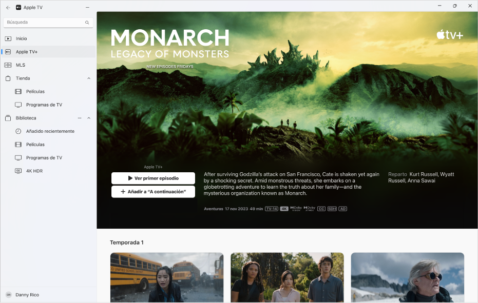 Ver Apple TV+ en la app Apple TV en Windows - Soporte técnico de Apple (ES)