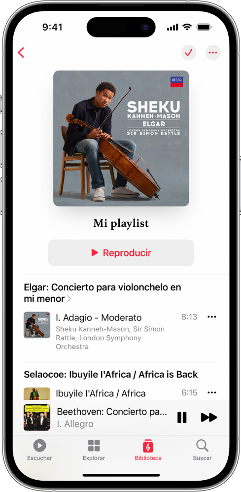 Crear y administrar playlists en Apple Music Classical - Soporte técnico de Apple (CL)