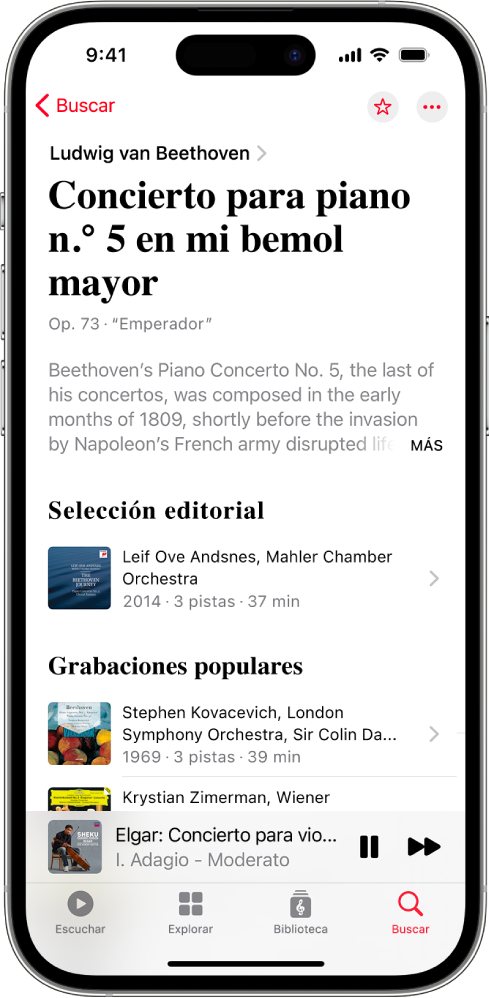 Aprender de los expertos en Apple Music Classical - Soporte técnico de Apple (ES)
