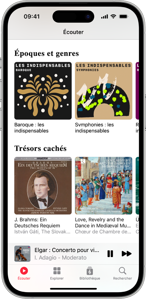 Rechercher de la musique dans Apple Music Classical - Assistance Apple (MU)