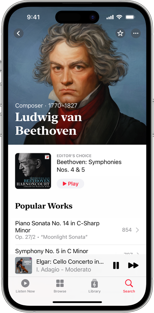 Menemukan musik di Apple Music Classical - Apple Support (ID)