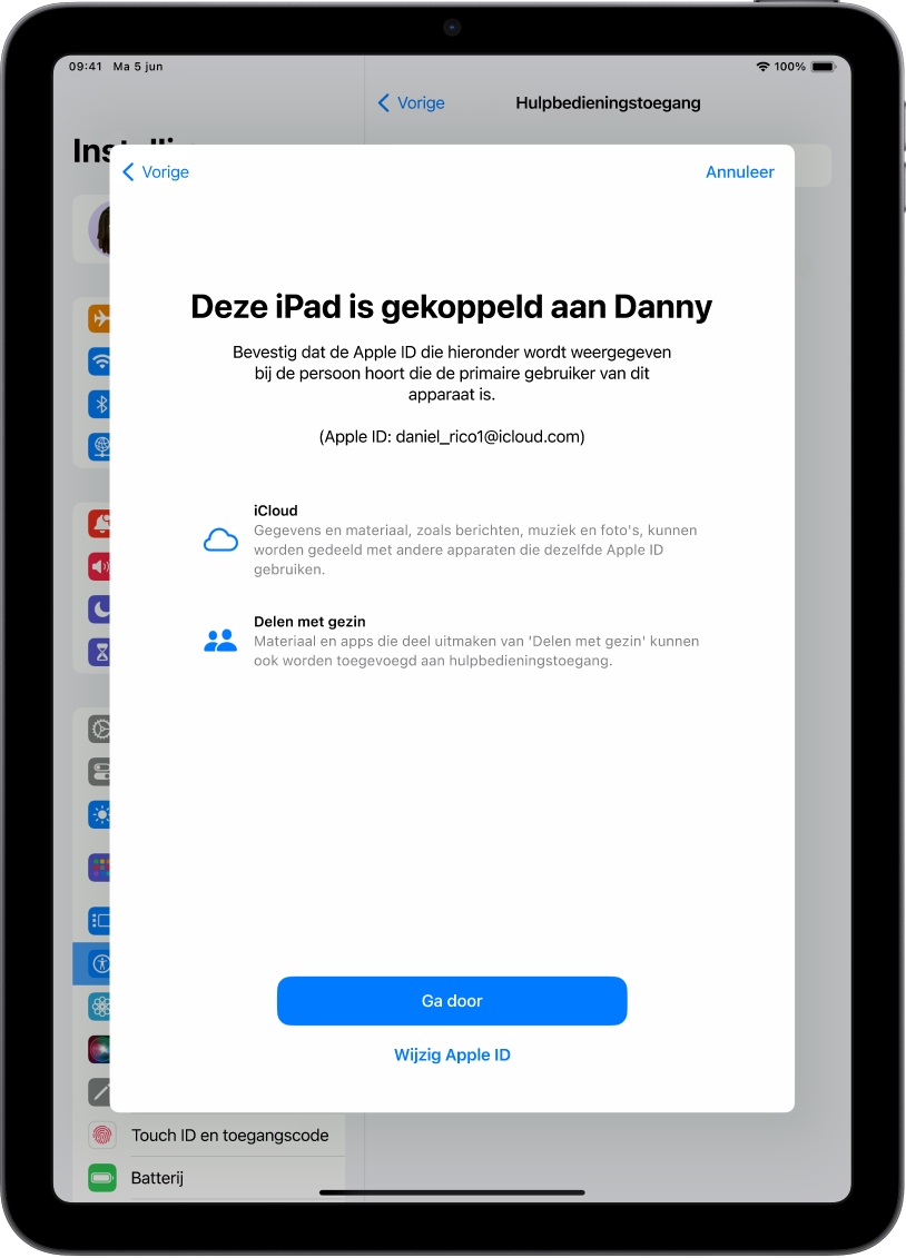 Hulpbedieningstoegang configureren op de iPad - Apple Support (NL)
