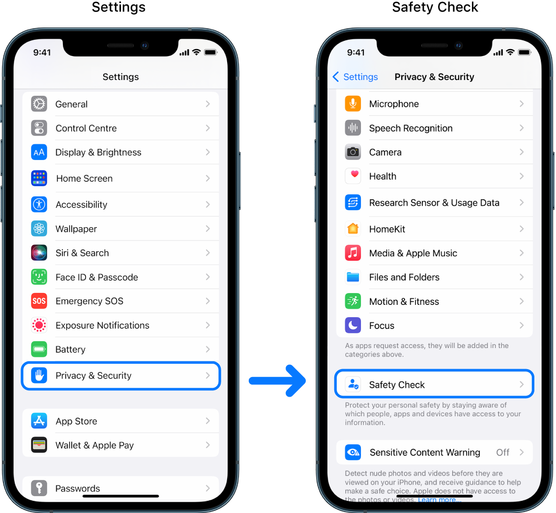 How Safety Check on iPhone works to keep you safe – Apple Support (AU)