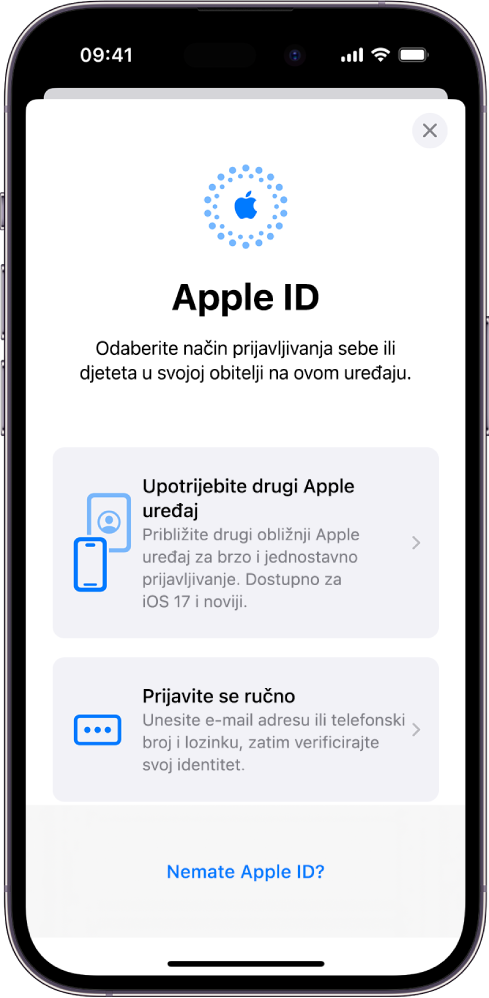 Osnove podešavanja - Apple Podrška (HR)