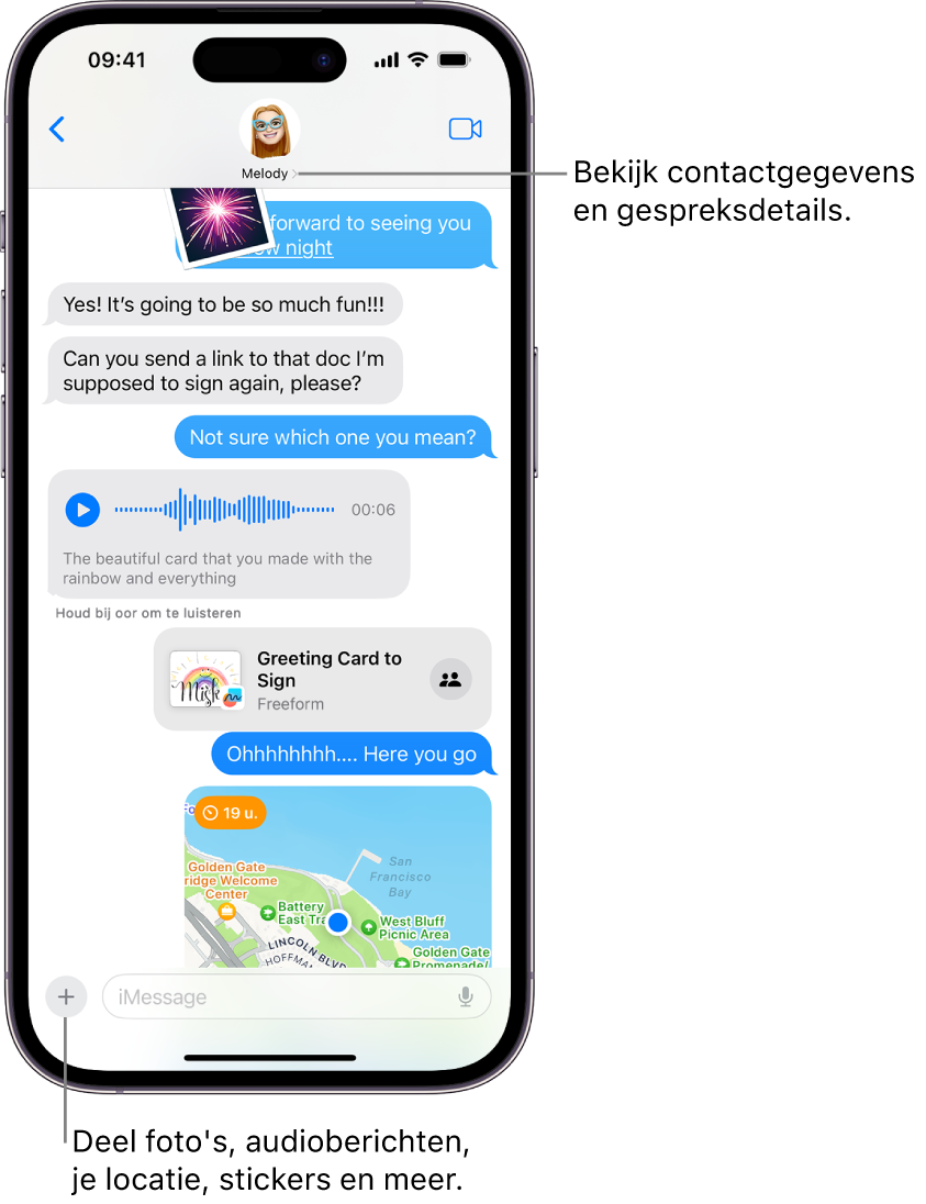 Berichten versturen en beantwoorden op de iPhone - Apple Support (NL)