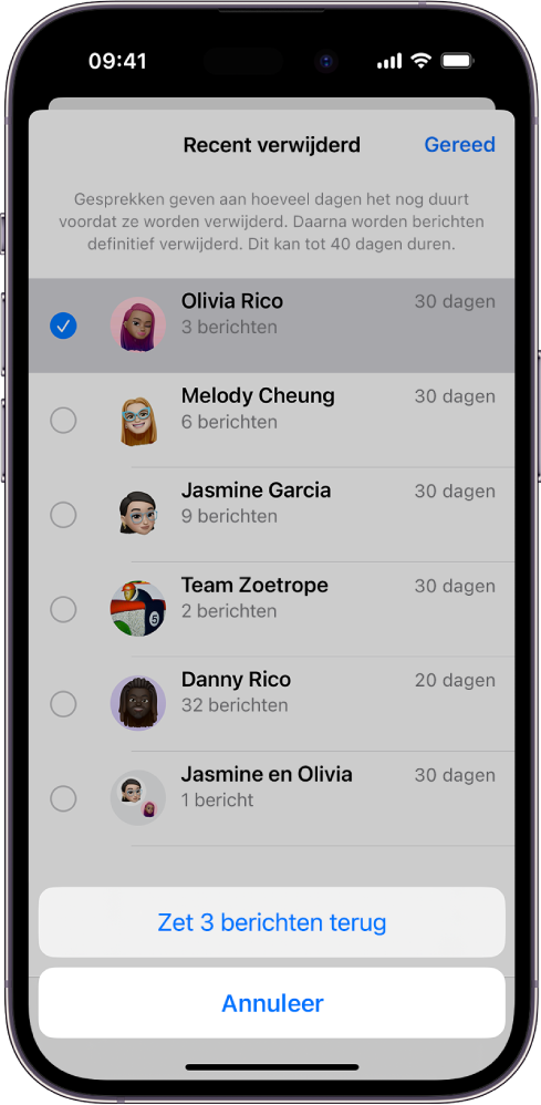 Verwijderde berichten terugzetten op de iPhone - Apple Support (BE)
