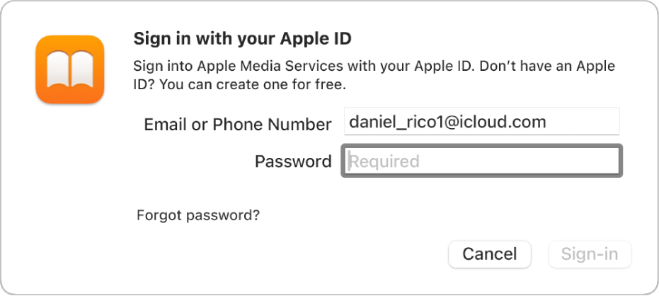 Sign into the Book Store or Audiobook Store in Books on Mac – Apple ...