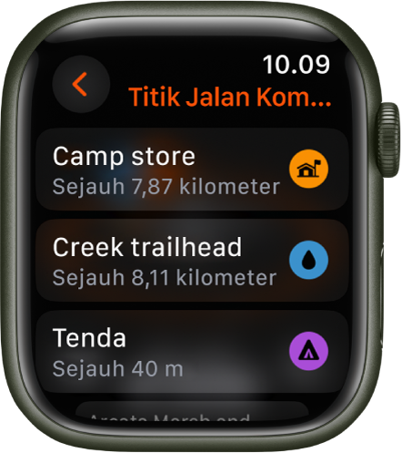 Menggunakan app Kompas di Apple Watch - Apple Support (ID)