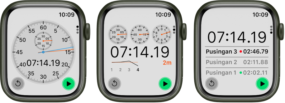 Ukur peristiwa dengan jam randik pada Apple Watch - Apple Support (MY)
