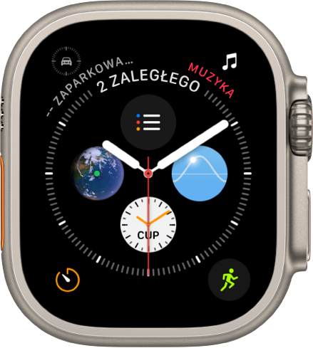 Tarcze Apple Watch Ultra i ich funkcje - Wsparcie Apple (PL)