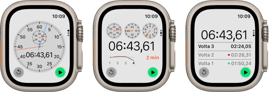 Determine a duração de eventos com um cronômetro no Apple Watch Ultra ...