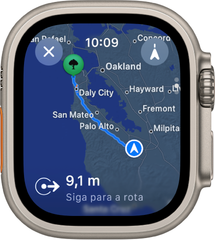 Obtenha itinerários no Apple Watch Ultra - Suporte da Apple (BR)