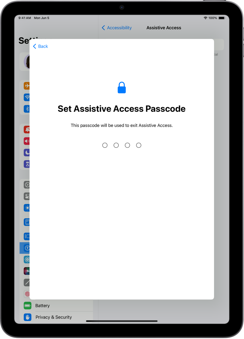 Set up Assistive Access on iPad - Apple Support (GW)