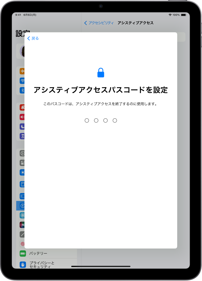 iPadでアシスティブアクセスを設定する - Apple サポート (日本)