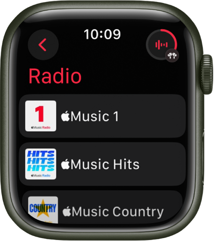 Escuchar la radio en el Apple Watch - Soporte técnico de Apple