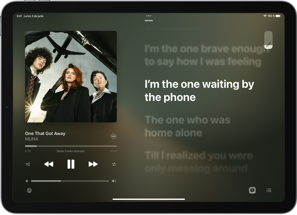 Cantar con Apple Music en el iPad - Soporte técnico de Apple (ES)