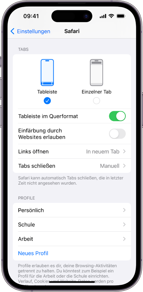 Ändern des Layouts in Safari auf dem iPhone - Apple Support (DE)
