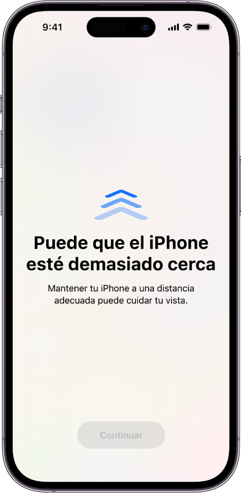 Ayudar a proteger la salud visual con Distancia de la pantalla en el iPhone - Soporte técnico de ...