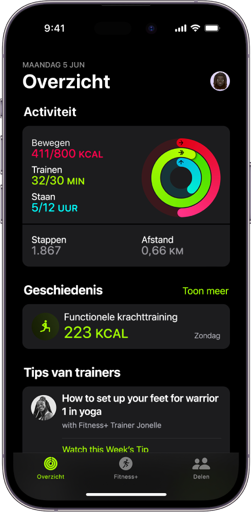 Aan de slag met Conditie op de iPhone - Apple Support (NL)