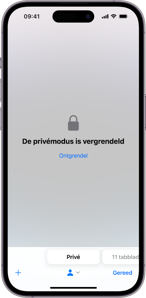 Privé surfen in Safari op de iPhone - Apple Support (BE)