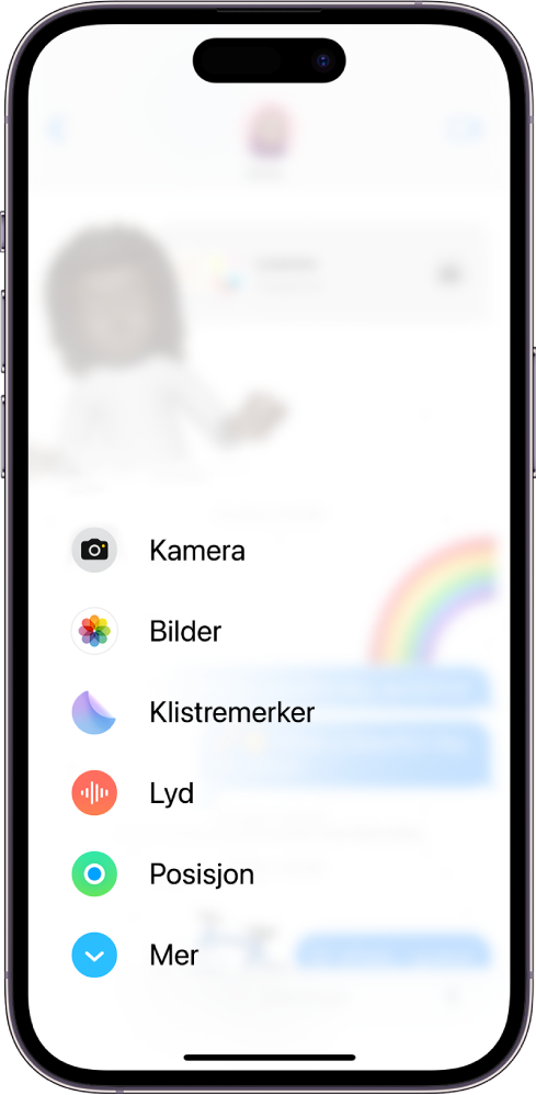 Bruk iMessage-apper i Meldinger på iPhone - Apple-kundestøtte (NO)