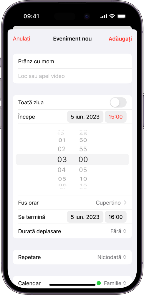 Programarea sau afișarea evenimentelor într-un fus orar diferit în Calendar pe iPhone - Apple ...