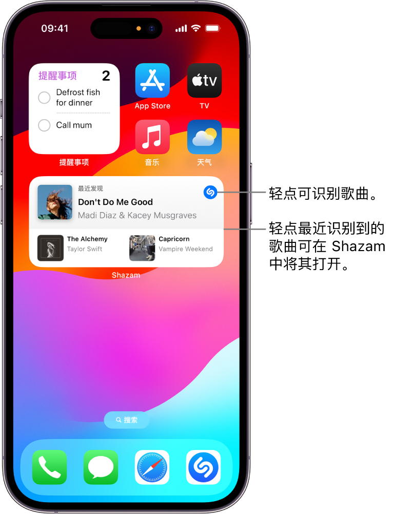 在 iPhone、iPad 或安卓设备上使用 Shazam 识别歌曲 - 官方 Apple 支持 (中国)