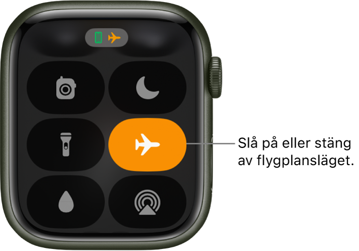 Använda Kontrollcenter på Apple Watch - Apple-support (SE)